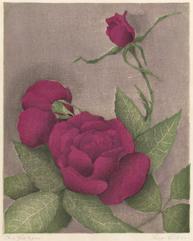 Luigi Rist, "Three Red Roses" (1942) | PAFA - Pennsylvania Academy of ...